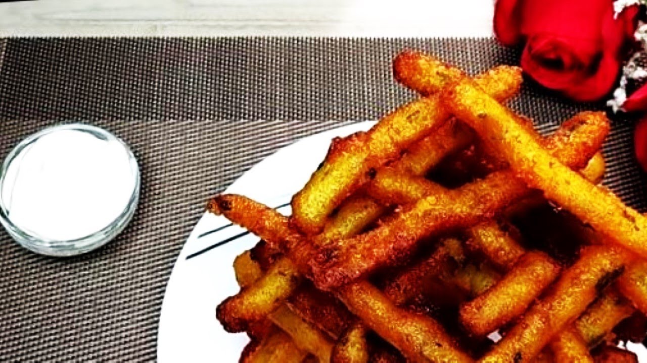 Delicious and simple: crispy potato sticks in 5 minutes - YouTube