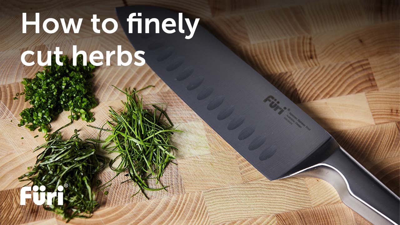 HOW TO FINELY CUT HERBS By Furi® - YouTube