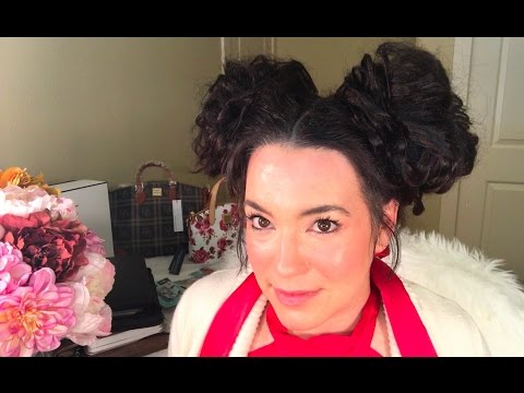 Easy Messy Buns!! Princess Leia Buns Tutorial!! Easy School Hairstyles ...