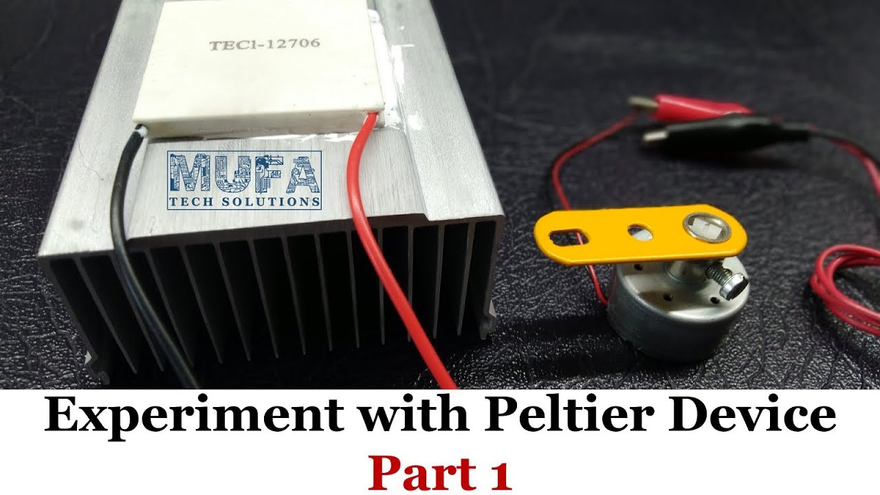 Experiment with Peltier device (Thermoelectric Generator) | Part1 - YouTube