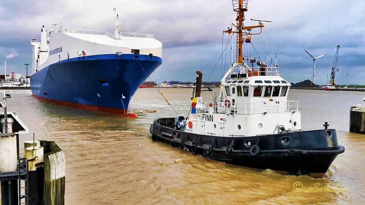 ConRo NEW AMSTERDAM & Schlepper Schleuse PFIB IMO 9234082 DVVO ...
