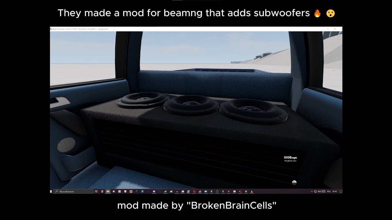Made by BrokenBrainCells ontiktok #beamng #mods #subwoofer #basstest # ...