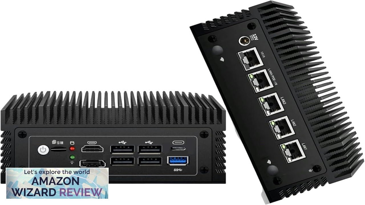 N100 Mini PC Firewall Router 12th Gen CPU Fanless N100 4 LAN Review ...