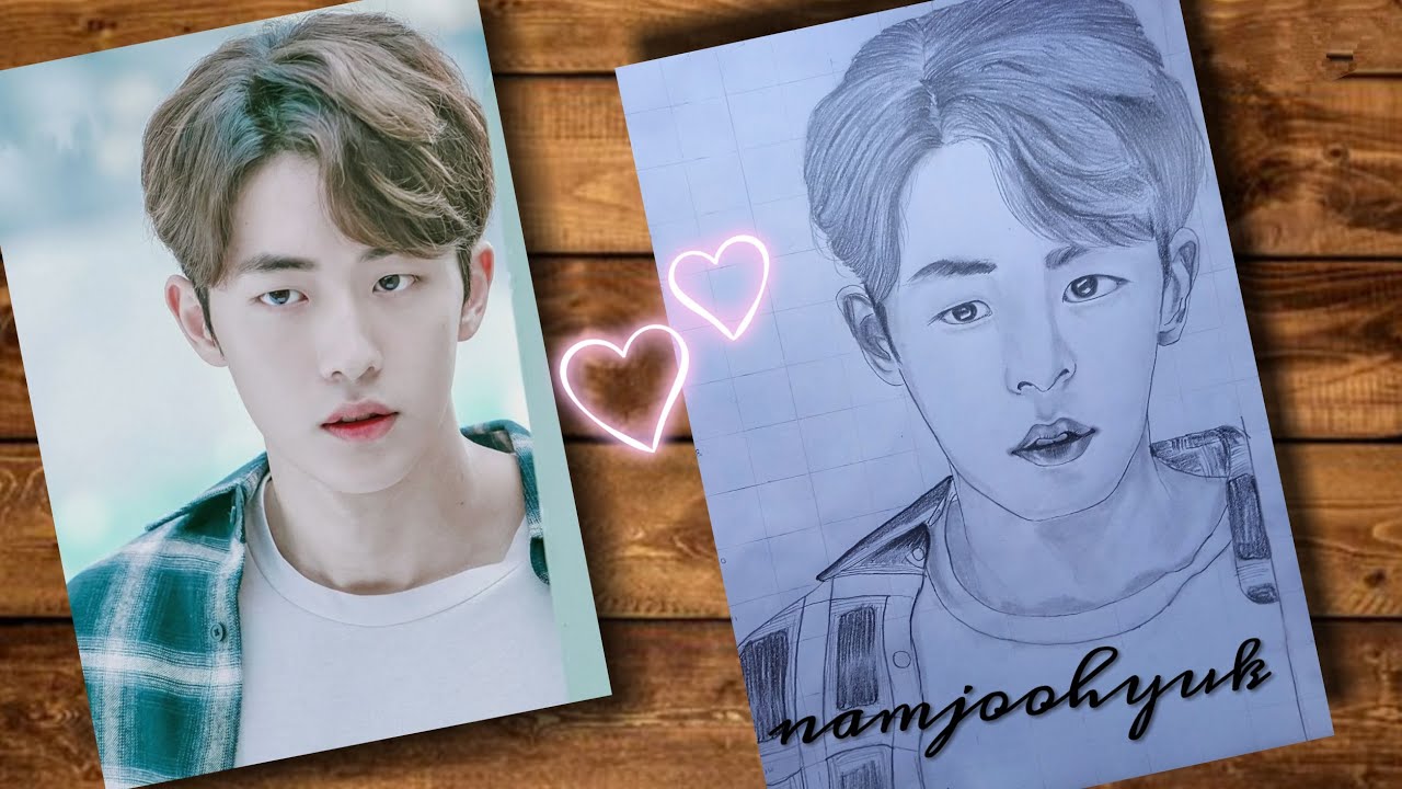 How to draw Korean actor Nam Joo Hyuk - step by step || Drawing ...