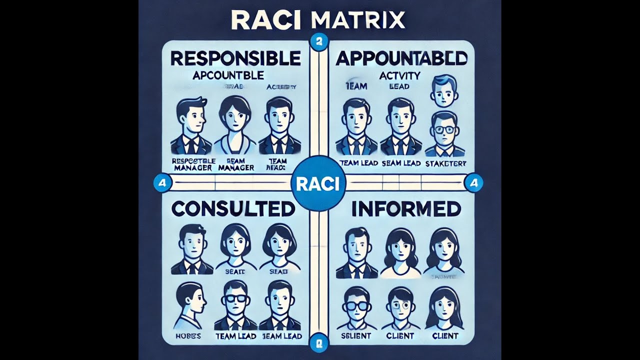 RACI Matrix - Roles & Responsibilities Explained in Hindi | Project ...