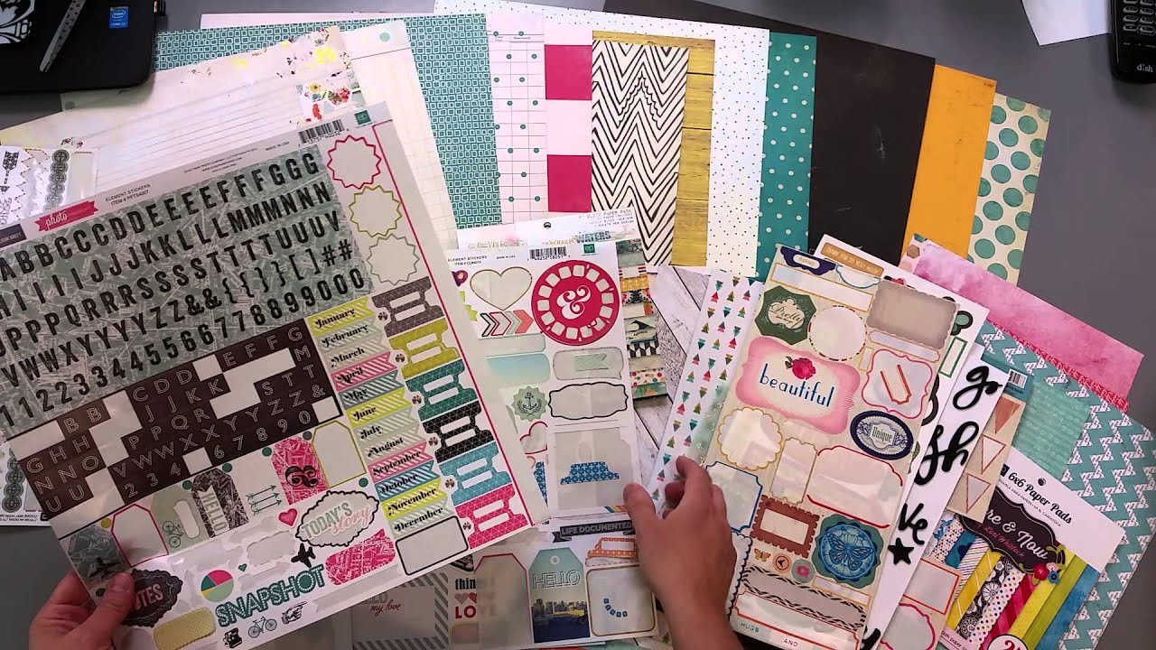 Project Use Your Stash: Kit #9 (Creating a kit from 6x6 pad) - YouTube