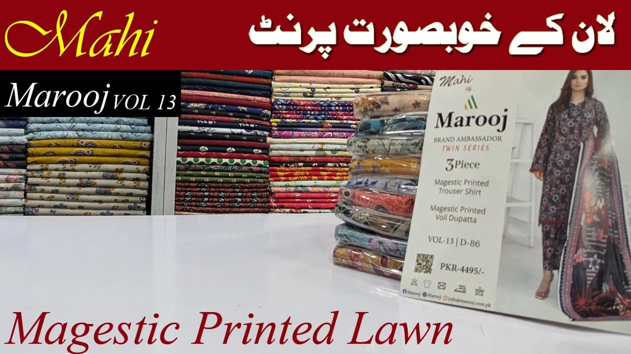 Mahi by Marooj | Beautiful Magestic Printed Lawn suit | Buy original ...