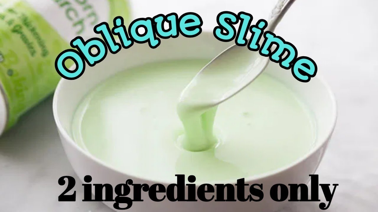 How to make oblique slime / Diy oblique slime #slime #noglueslime # ...