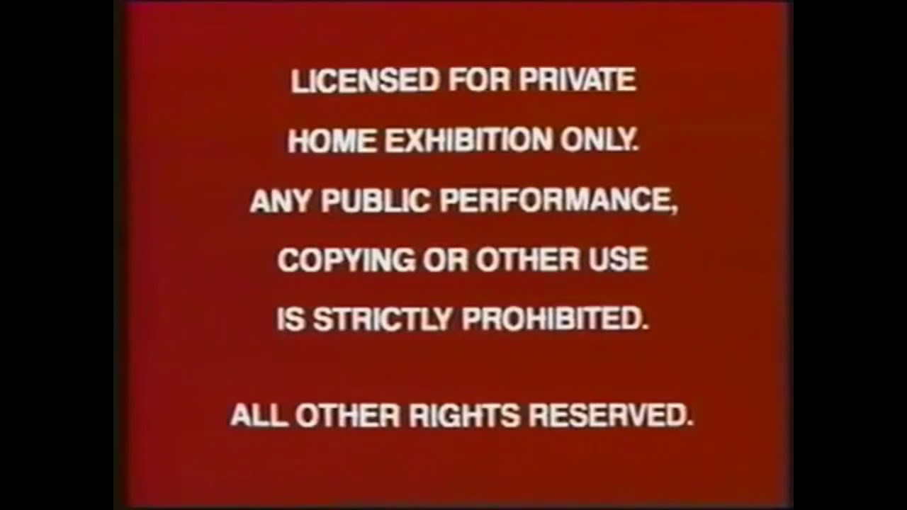 FBI Warning Red Screen 90s - YouTube
