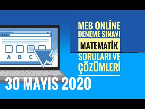 MEB ONLİNE MİNİ DENEME 1 MATEMATİK SORULARI ve ÇÖZÜMLERİ