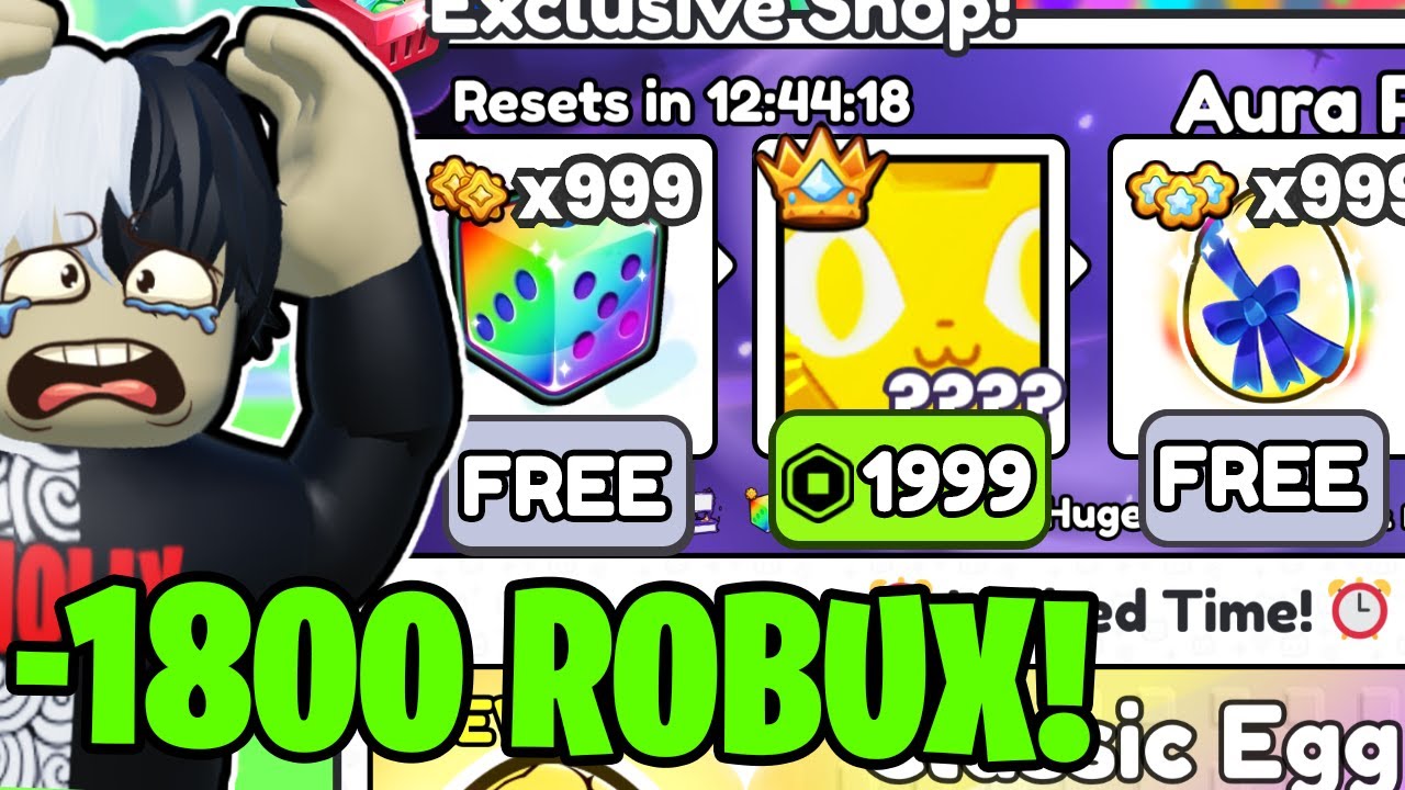 WYDAŁEM NA TO 1800 ROBUX... (PET SIMULATOR 99) - YouTube