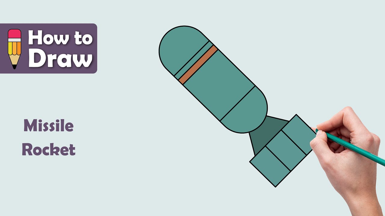 [#5/9] 🚀 How to Draw a Missile Rocket - Easy Step-by-Step Guide! ️ # ...