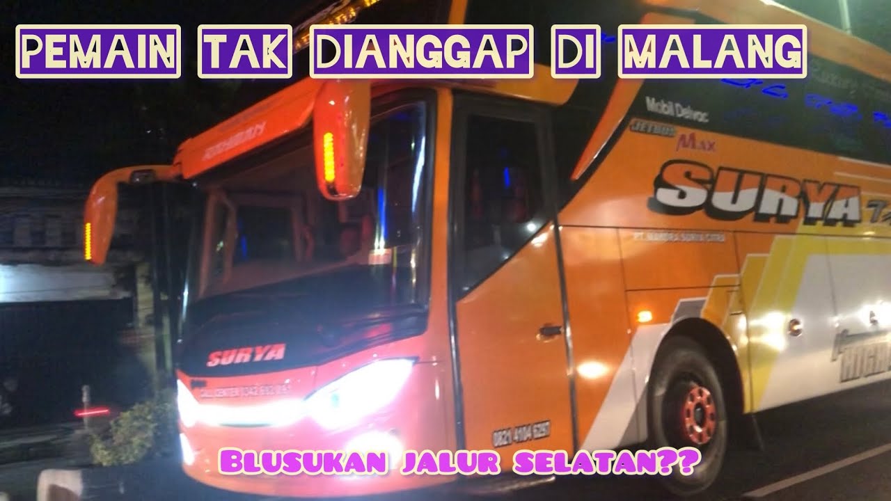 BUS REPORT - Surya trans malang ULTRA HIGH DECK adiputro jetbus 3 - YouTube