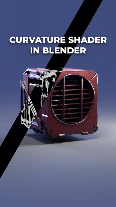 Curvature shader in Blender tutorial #blender3d #cycles #vfx #blender #motiongraphics #arnold ...