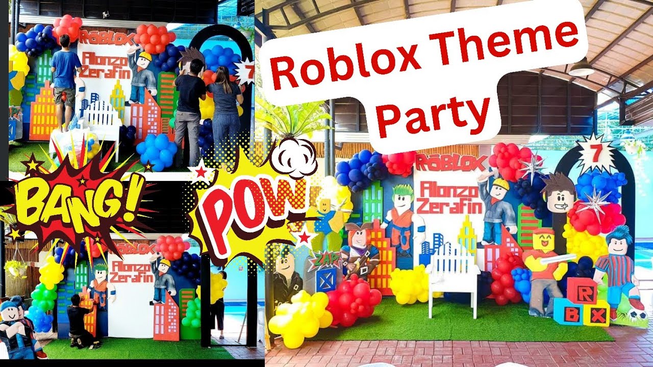 Roblox Theme Party Decoration(Alonzo's 7th Birthday)-Behind the Scene ...