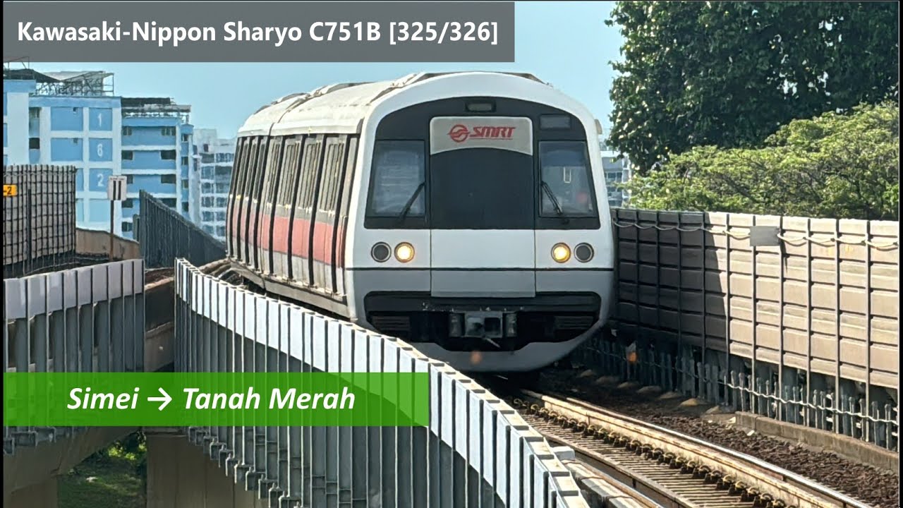 [RETIRED] SMRT Kawasaki-Nippon Sharyo C751B – 325/326: Simei → Tanah ...