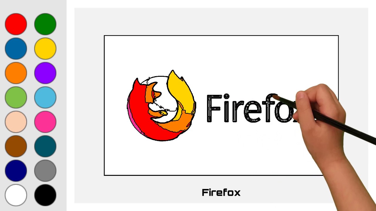 Coloring Firefox Logo - YouTube