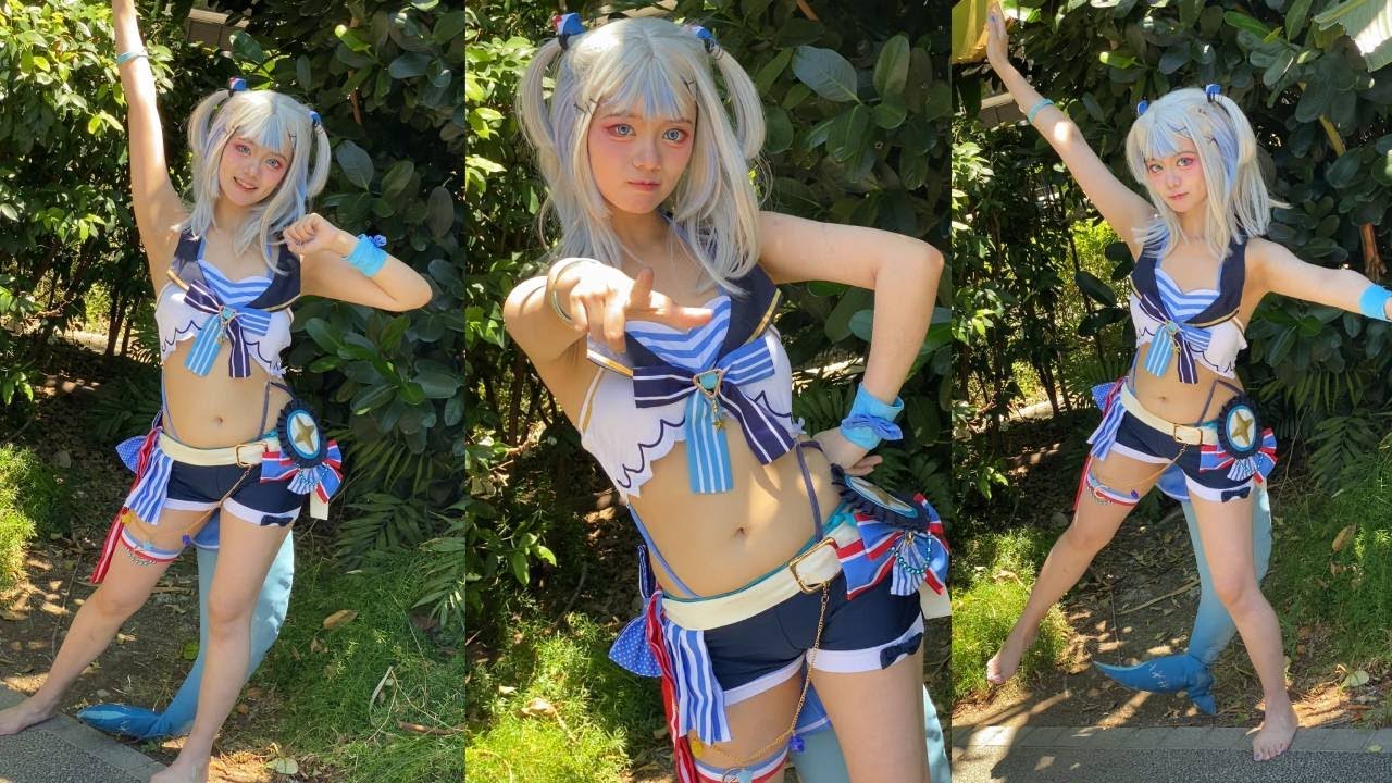 鯊鯊古拉 Gawr Gura cosplay VTuber 開拓動漫祭FF45 - YouTube