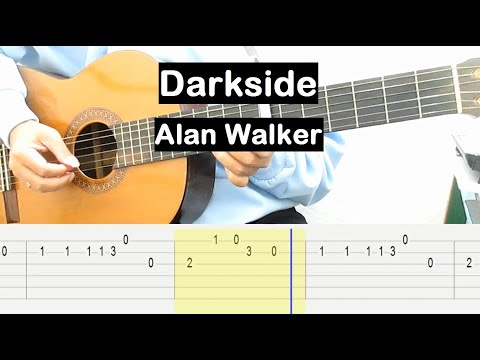 Darkside Guitar Tutorial (Alan Walker) Melody Guitar Tab Guitar Lessons ...