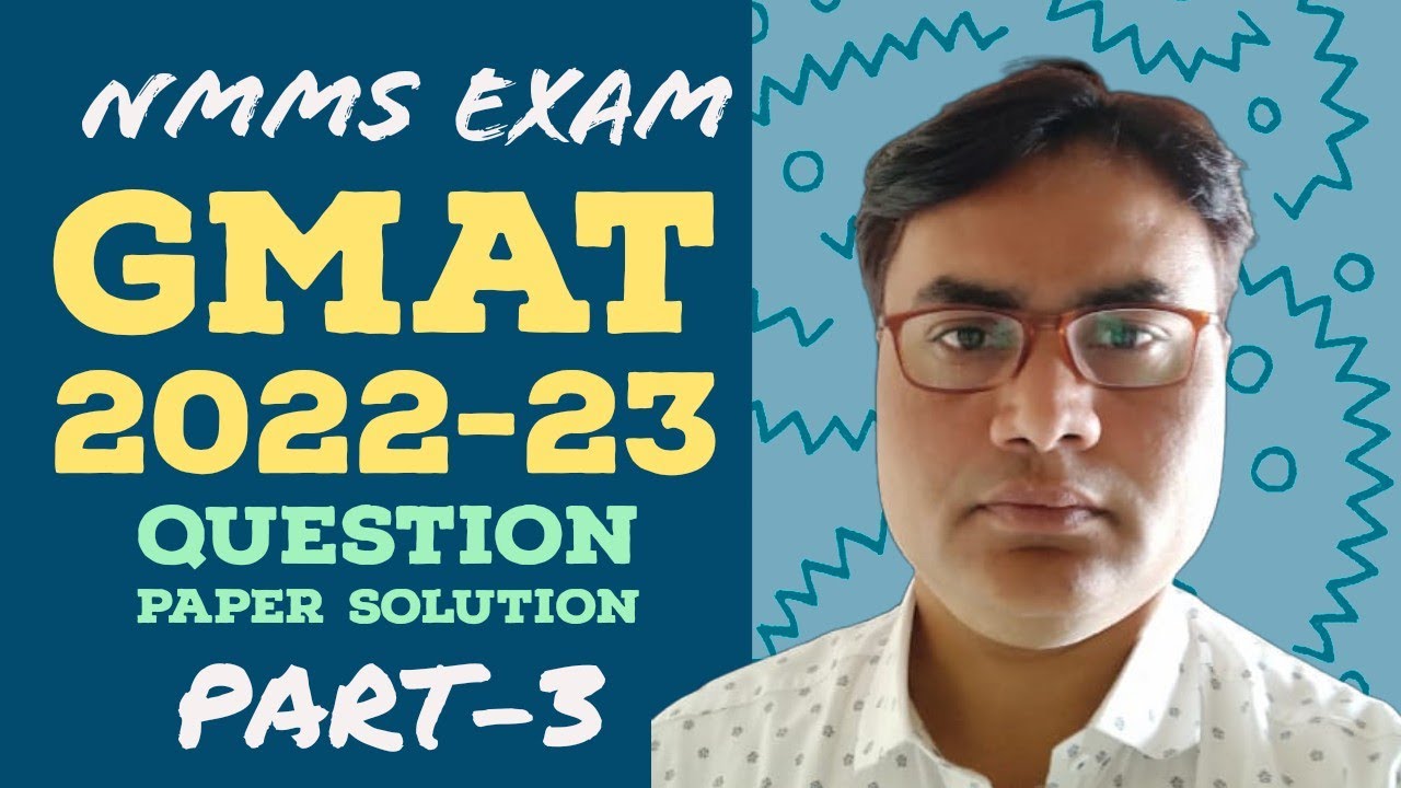GMAT 2022-23 Question Paper Solution | Part-3 | NMMS EXAM - YouTube