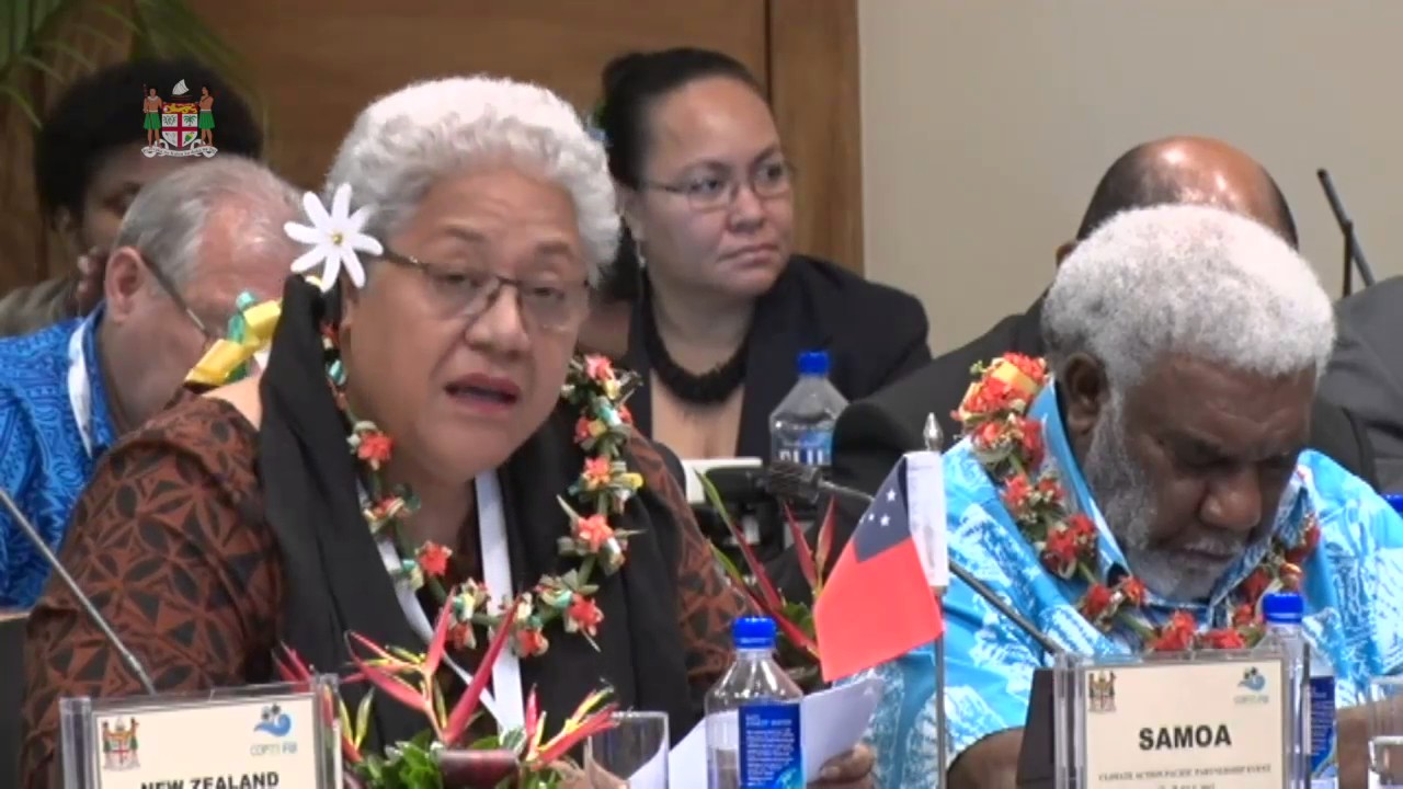 Leaders' response by the Deputy Prime Minister of Samoa - YouTube