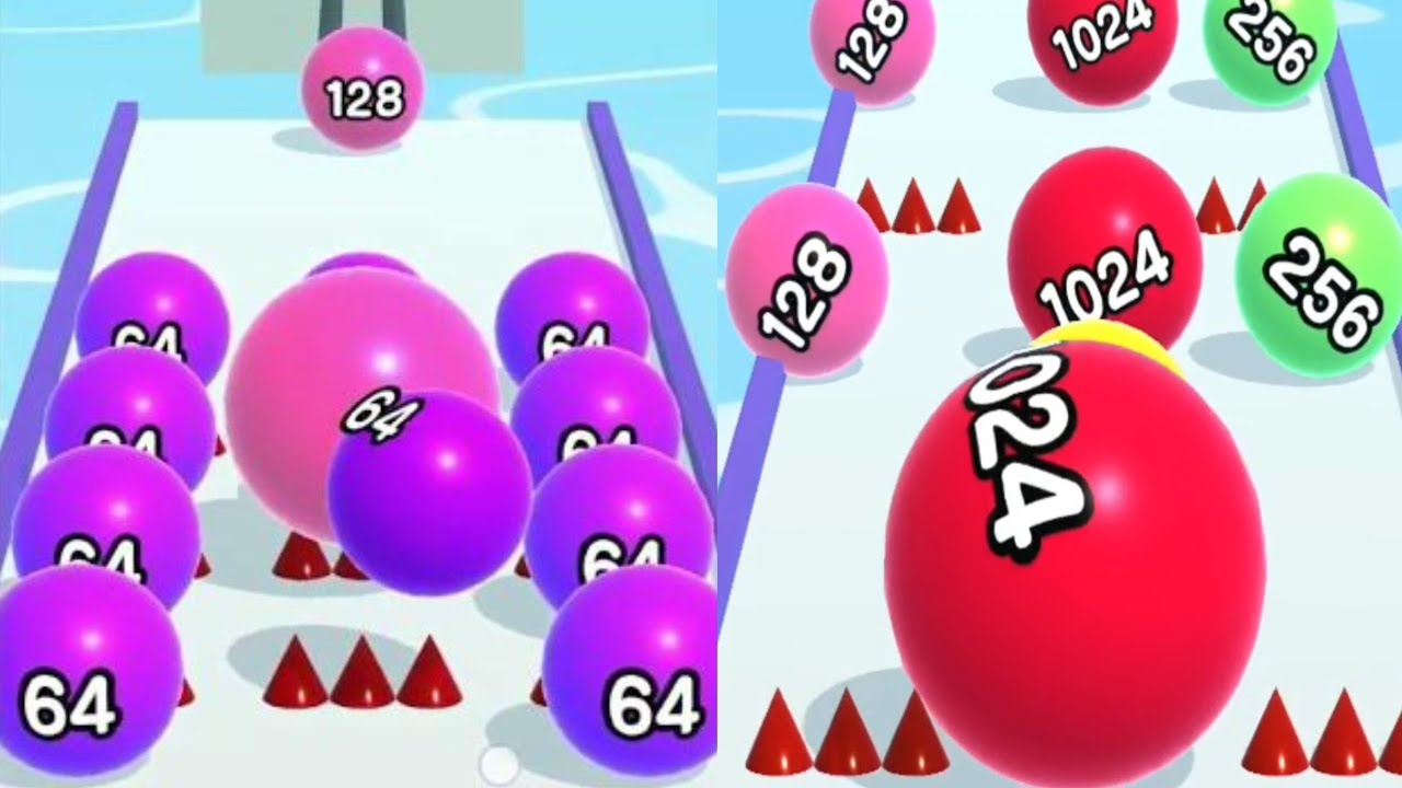 Ball Run 2048 Max Level 8192 Satisfying ASMR Gameplay Walkthrough - YouTube