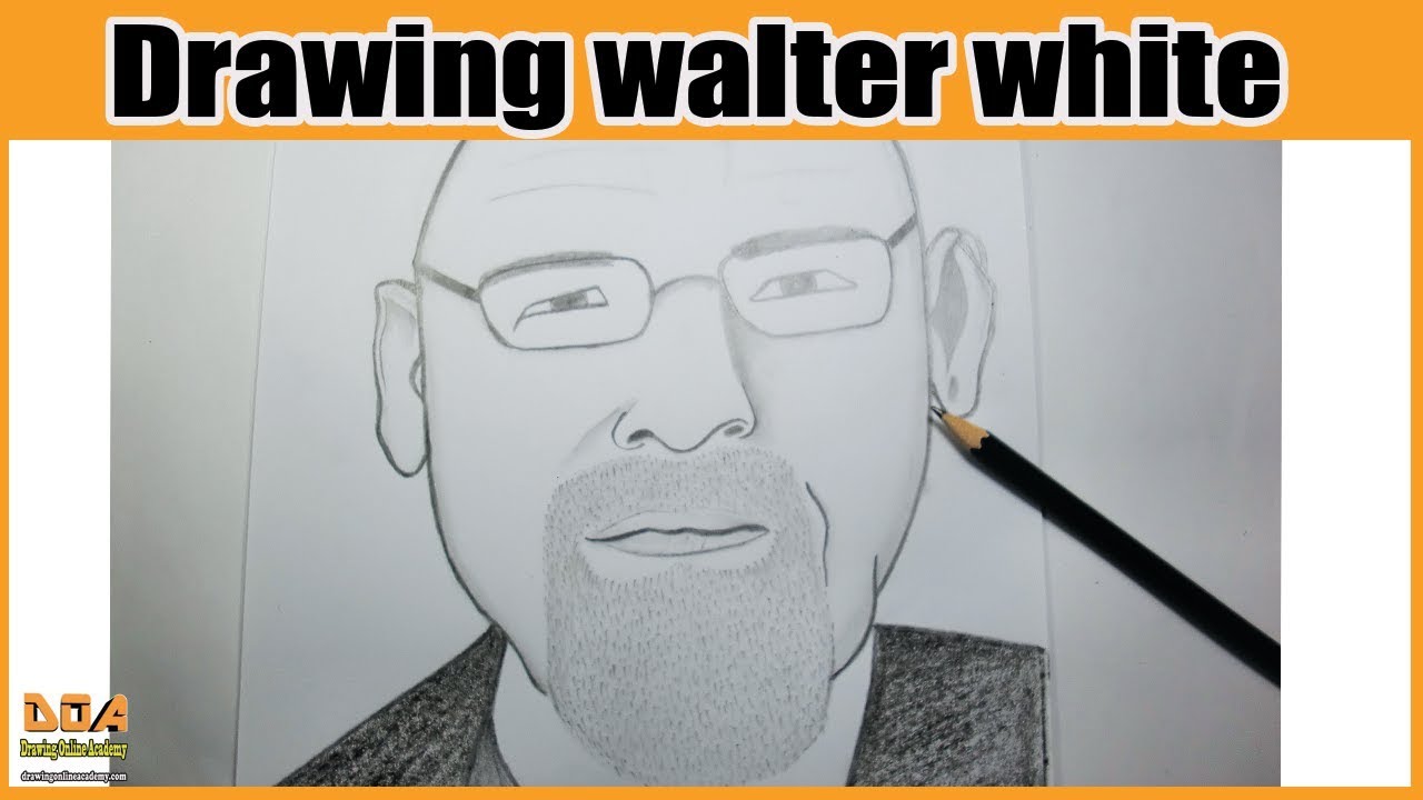 How to draw walter white- (from breaking bad) - YouTube