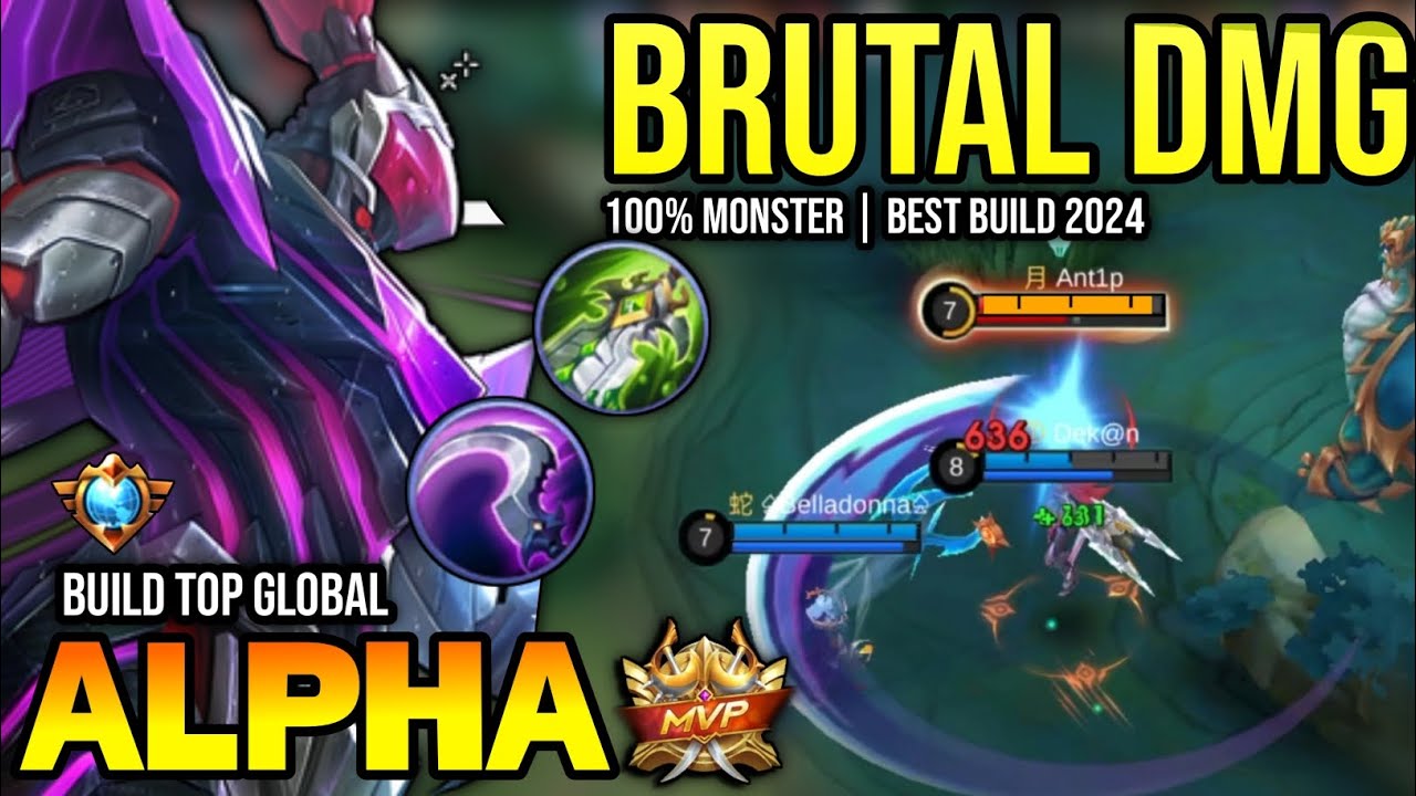 ALPHA BEST BUILD 2024 | BUILD TOP GLOBAL ALPHA GAMEPLAY | MOBILE ...