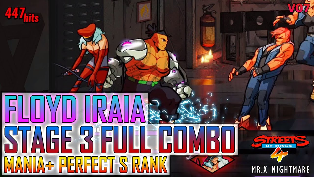 SoR4 Floyd Mania+ Stage 3 [ Full Combo Perfect No Damage ] - YouTube