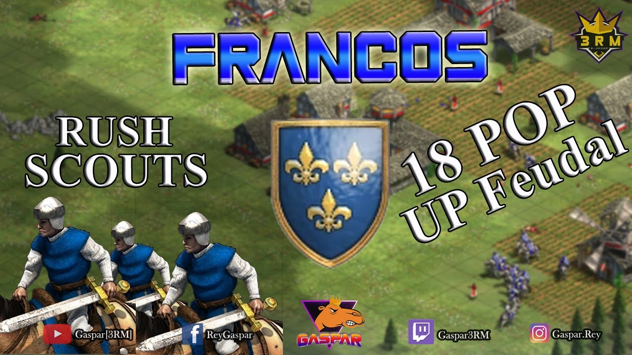 AOE2 Definitive Edition | Francos | Rush scout 18pop - YouTube