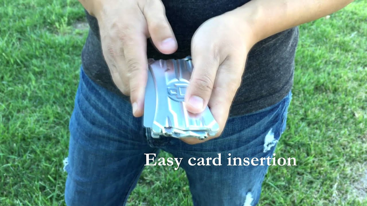 Orion One: The FIRST mechanical aluminum minimalist wallet - YouTube