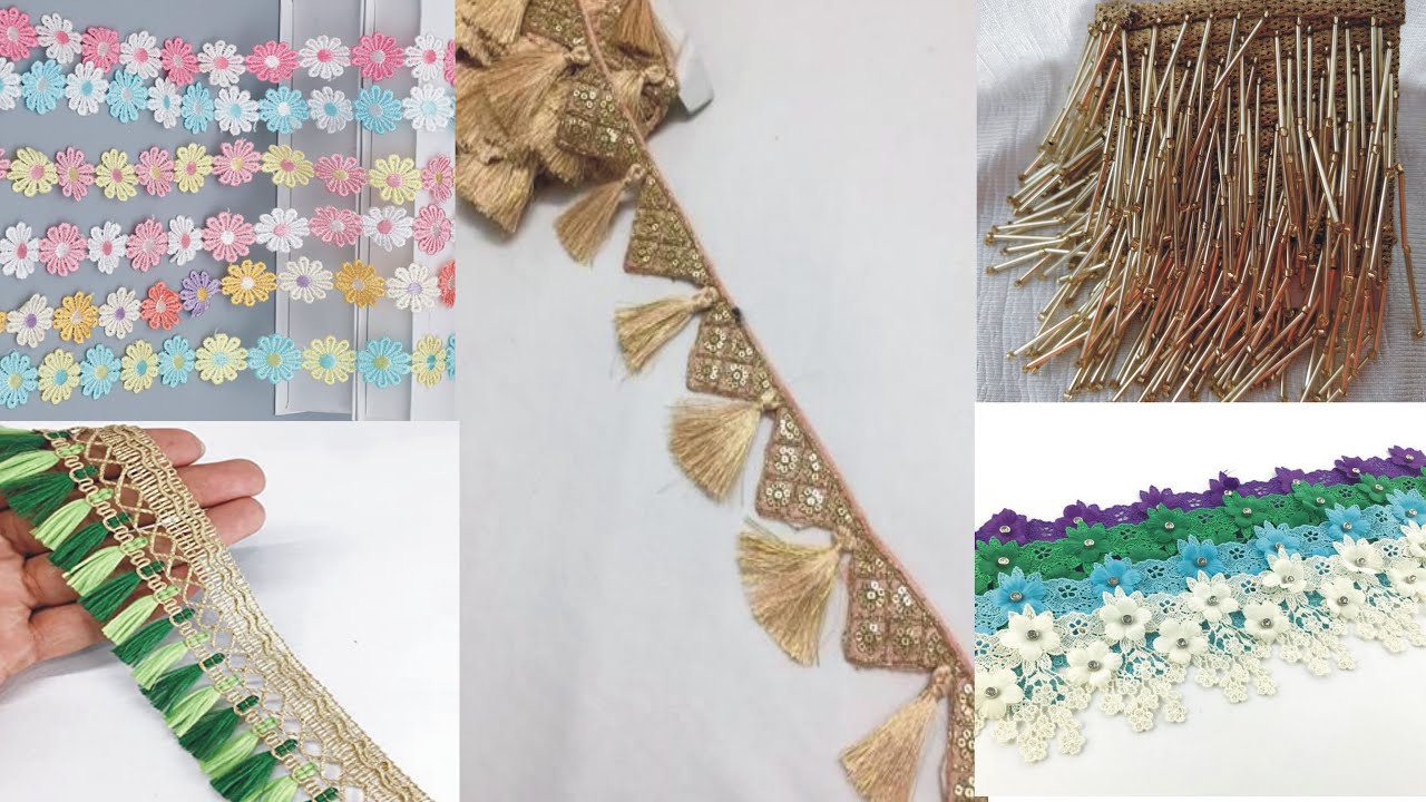 2022 Trending Laces Design | Kurti Lace Design 2022 | Stone And Pearls ...