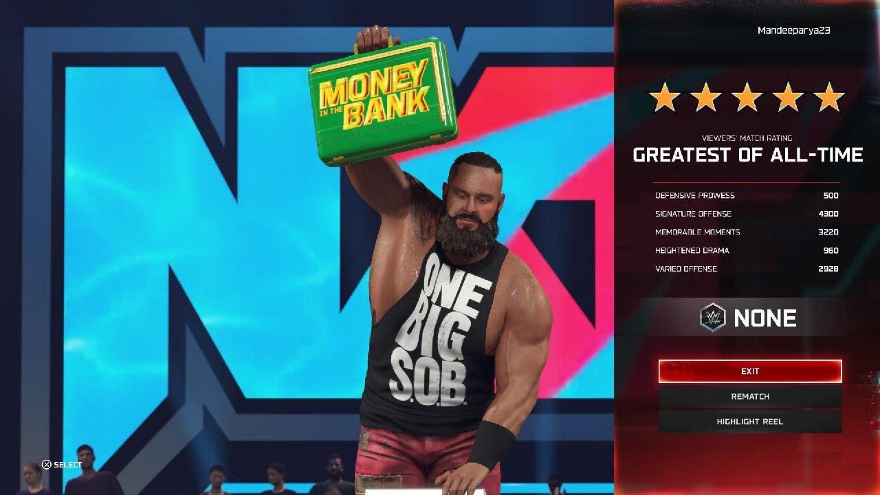WWE 2K25 - Money In The Bank Match - YouTube