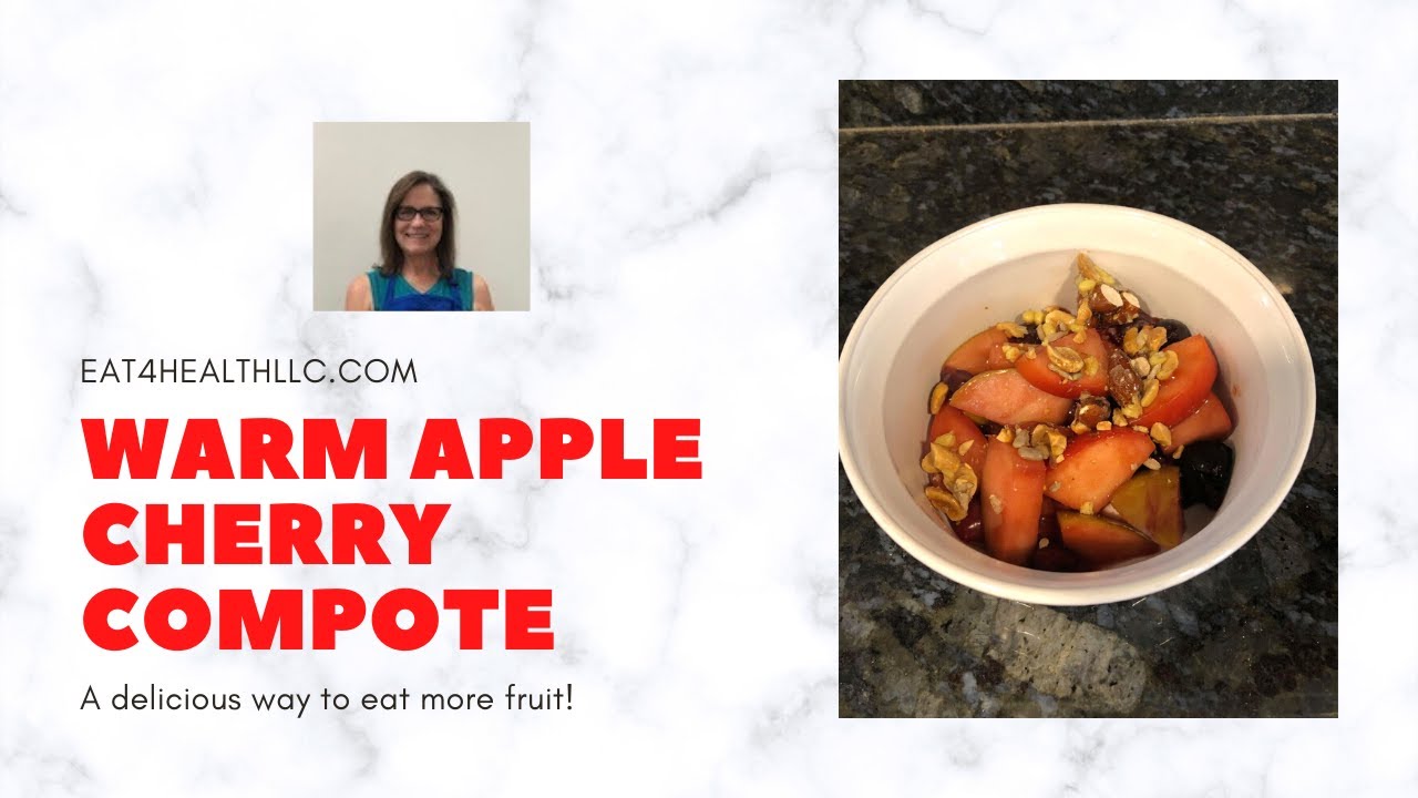 Warm Apple Cherry Compote - YouTube