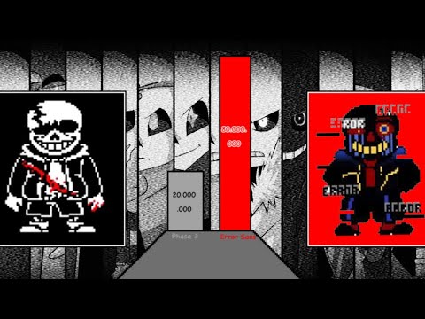 Last Breath Sans VS Error Sans/Power Level - YouTube