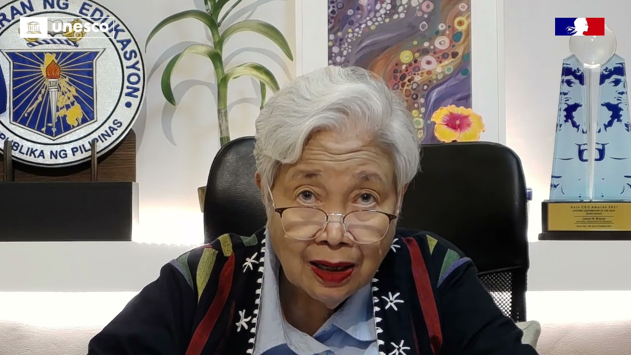 H.E. Ms Leonor Briones, Secretary of Education, Philippines - YouTube
