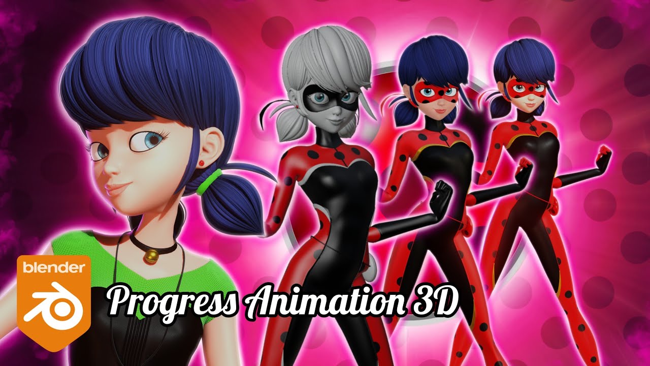 Progresso Criativo Animação: A Transformação da Ladybug Au 🐞 _ Scarlet ...