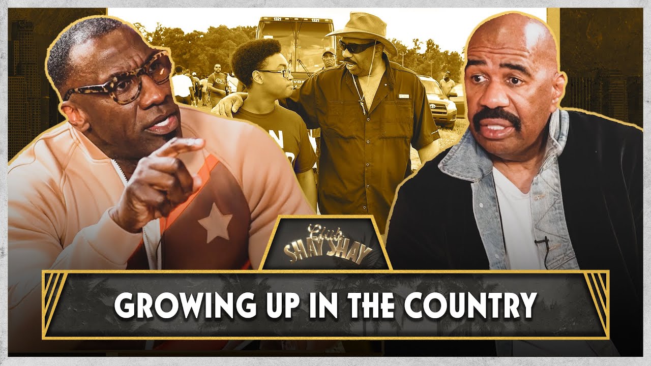 Steve Harvey & Shannon Sharpe On Growing Up In Country & Going To ...