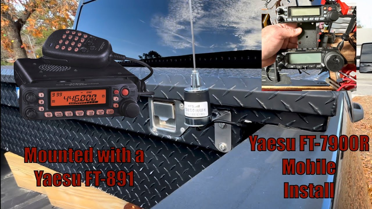 Yaesu FT-7900 UHF/VHF Mobile Install in my Truck with my Yaesu FT-891 ...