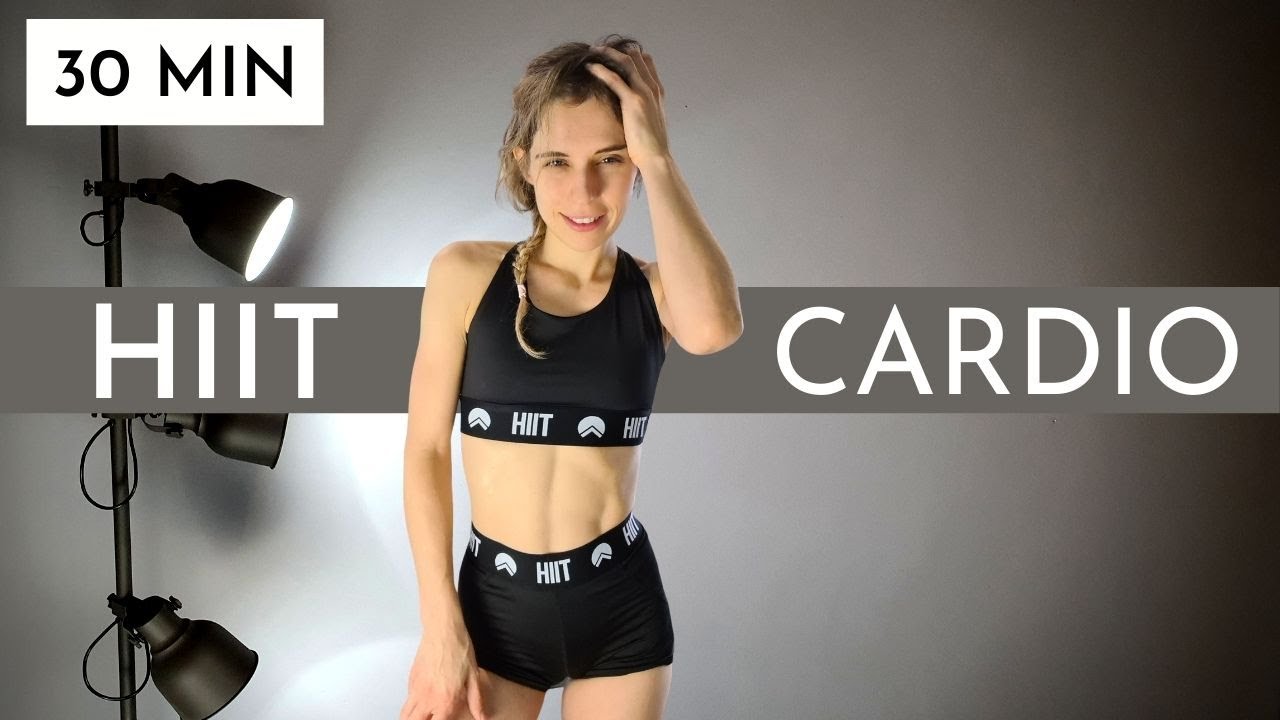 30 MINUTE HIIT CARDIO WORKOUT - AT HOME - NO EQUIPMENT - FAT LOSS - YouTube