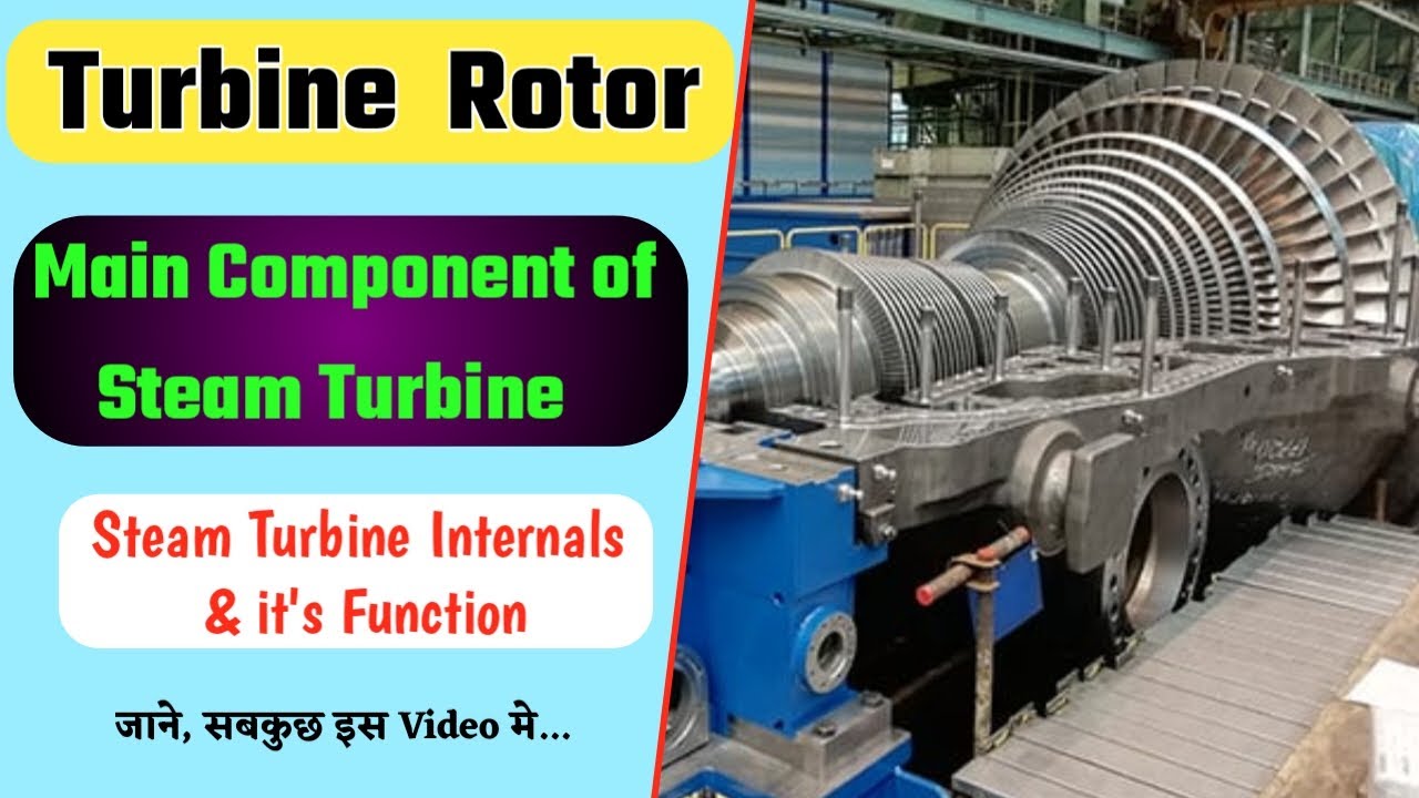 TURBINE ROTOR || Main Component of Steam Turbine || Basic Idea of Steam ...