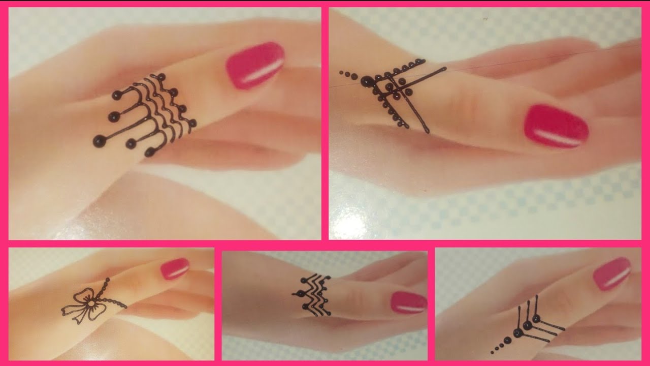 Simple ring mehndi designs |Finger mehndi designs |Tattoo style mehndi ...