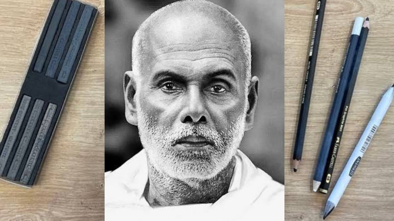 Sree Narayana Guru Easy Pencil Drawing | ശ്രീ നാരായണ ഗുരു | Tutorial ...