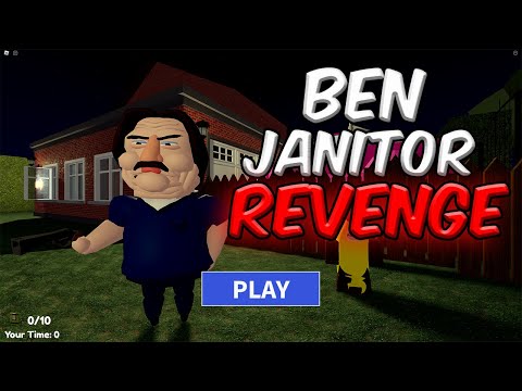 BAPAK IPIN KEJAR AKU 😭 || ROBLOX BEN JANITOR REVENGE