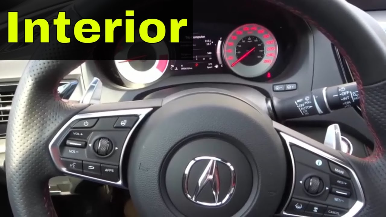 2021 Acura RDX A Spec Interior Review-Red Leather Seats - YouTube