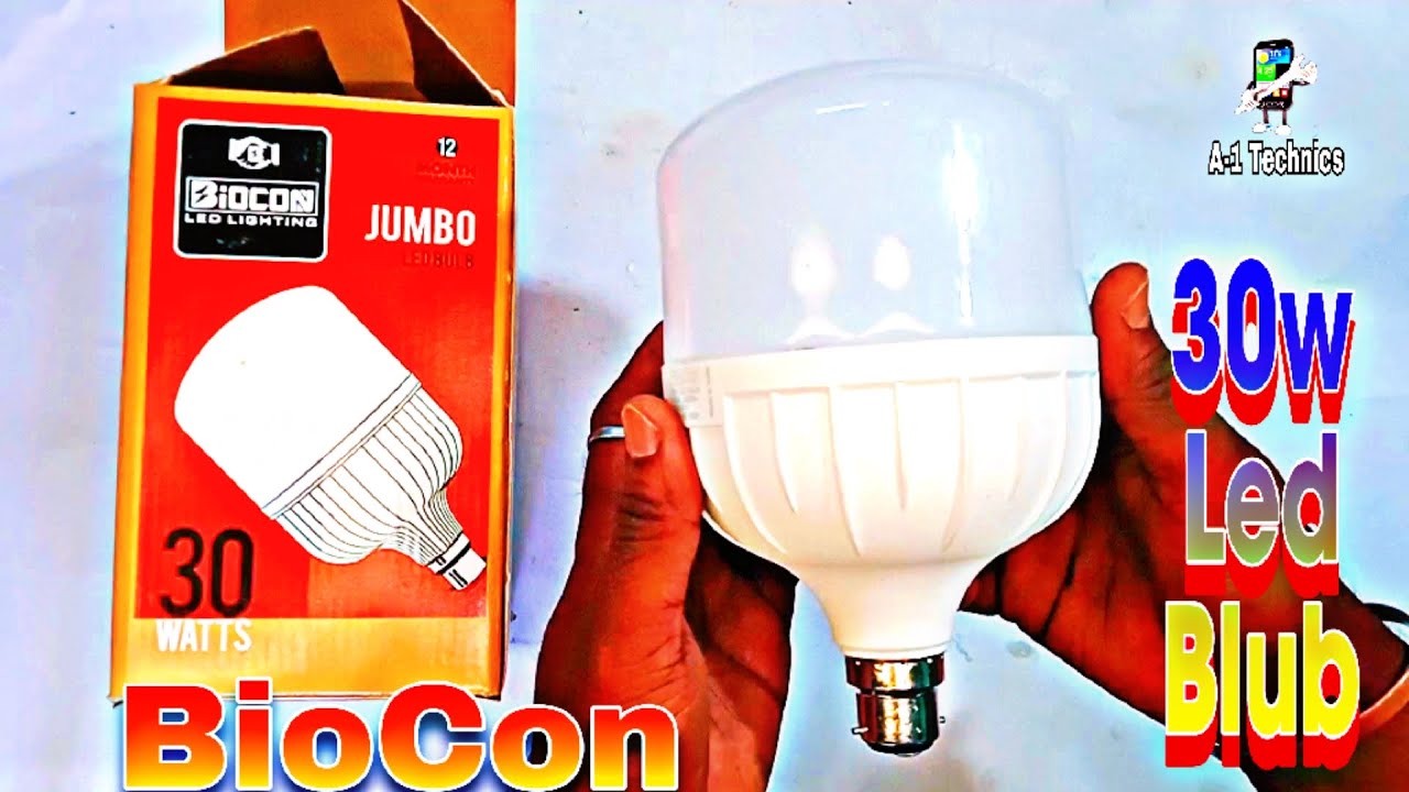 30W LED BLUB BIOCON @a1technics - YouTube