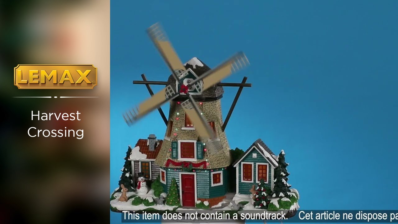 Lemax 25333 Windmill Set Of 2 - YouTube