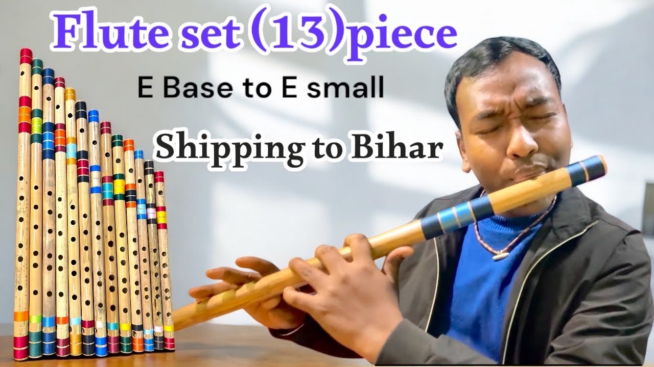 Flute set (13) pieces shipping to Bihar,Flute sound demonstration ...