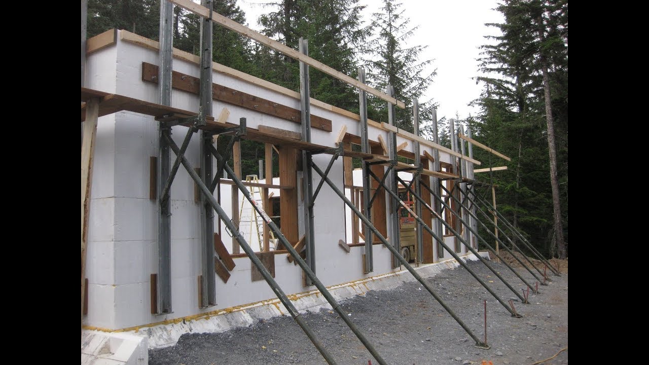 Building ICF Walls Part 4 with Fox Blocks in Alaska - YouTube