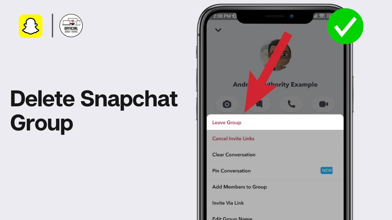 How To Delete Snapchat Group (2024) - YouTube